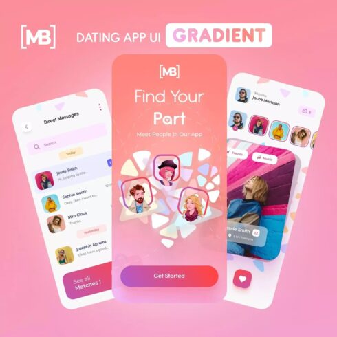 Dating UI Kits Bundle – MasterBundles