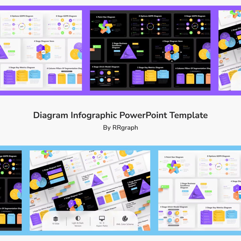Modern Diagram Infographic PowerPoint Template – MasterBundles