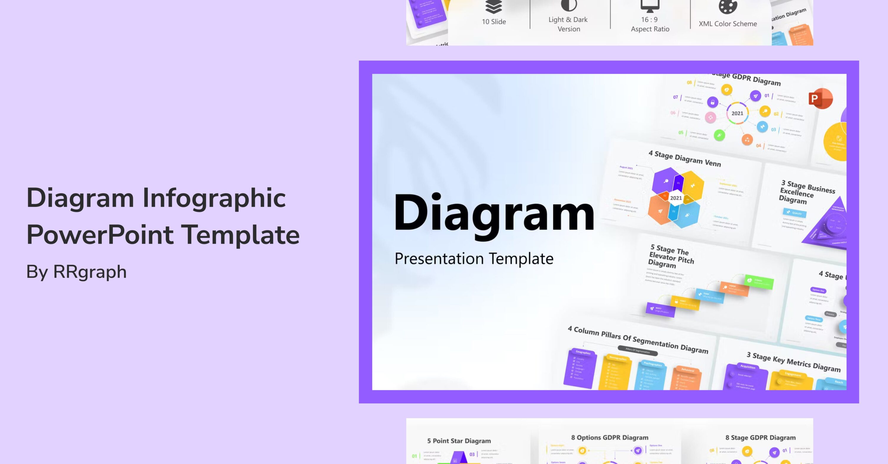 Modern Diagram Infographic PowerPoint Template – MasterBundles