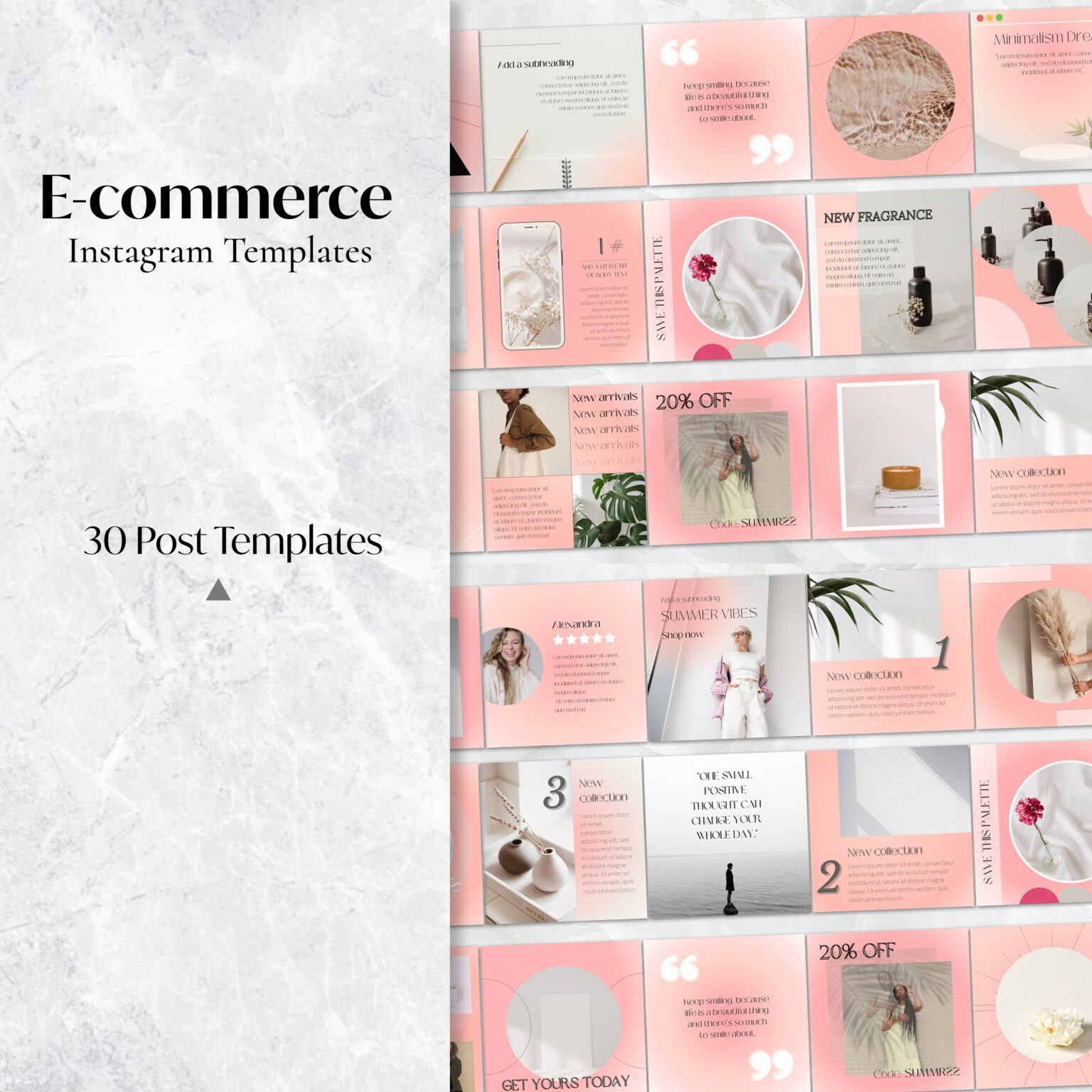 E-Commerce Instagram Templates – MasterBundles