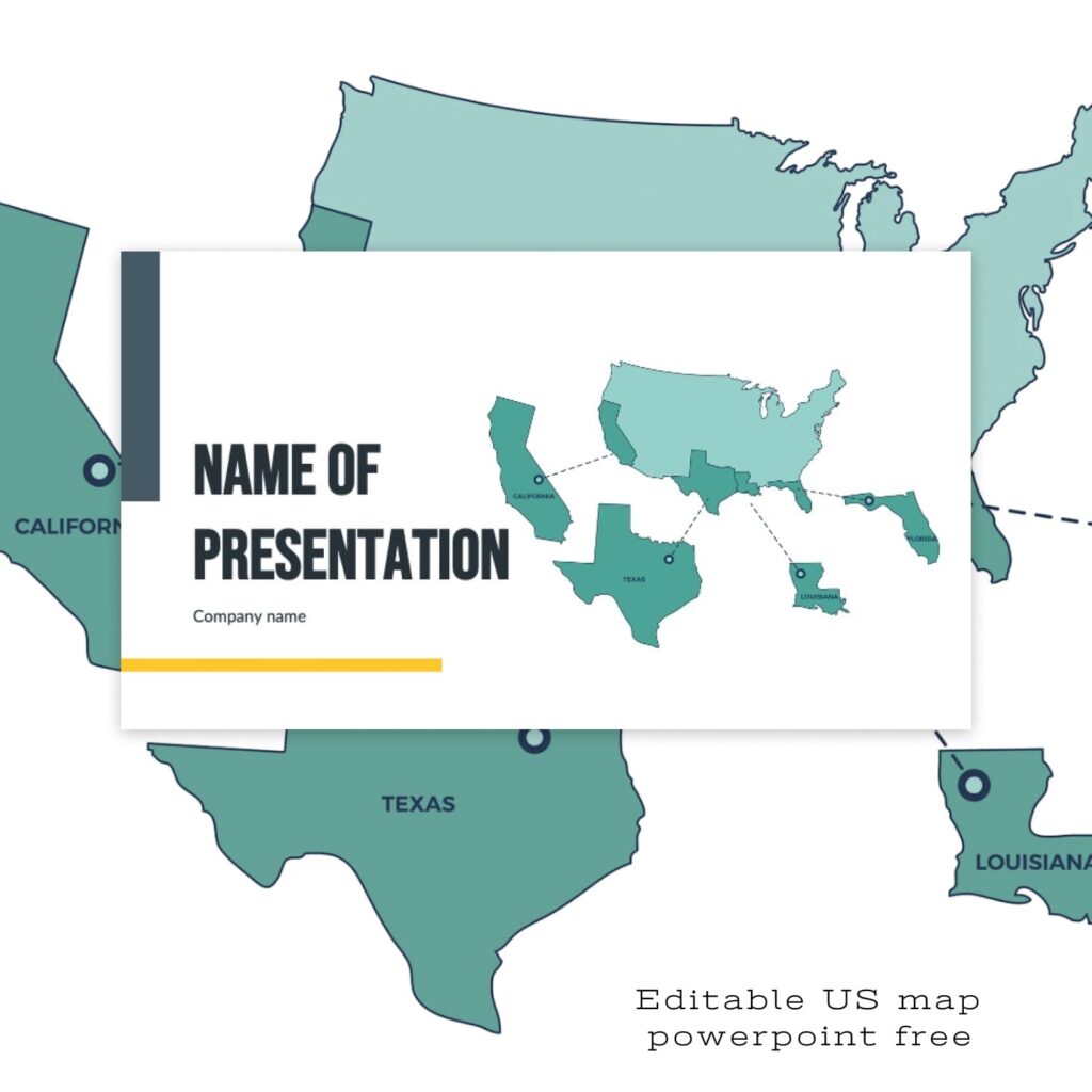 Editable US Map Powerpoint Free – MasterBundles