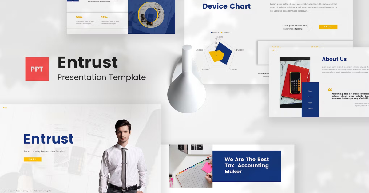 Entrust - Tax Accounting PowerPoint Template – MasterBundles