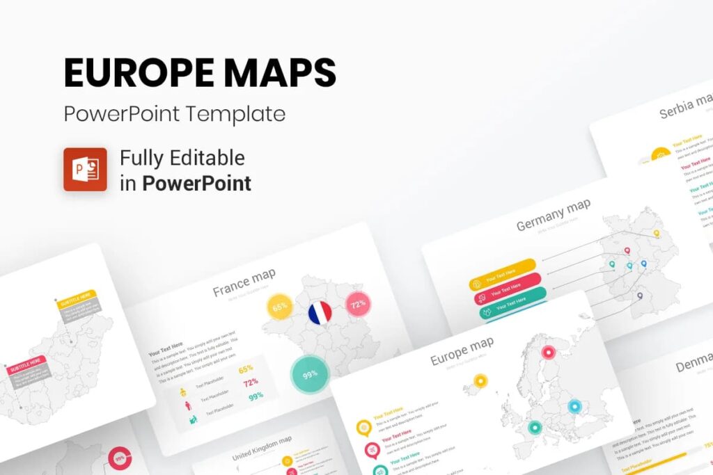 Europe Maps PowerPoint Template – MasterBundles