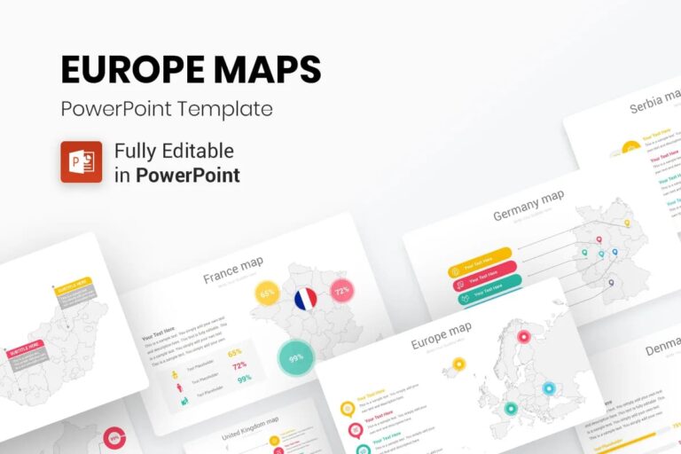 Europe Maps PowerPoint Template – MasterBundles