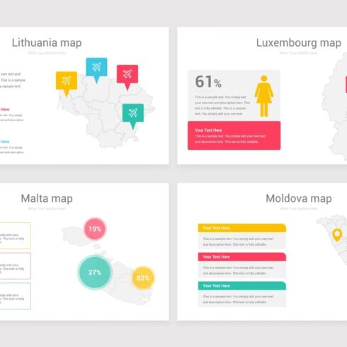 Europe Maps PowerPoint Template | Master Bundles