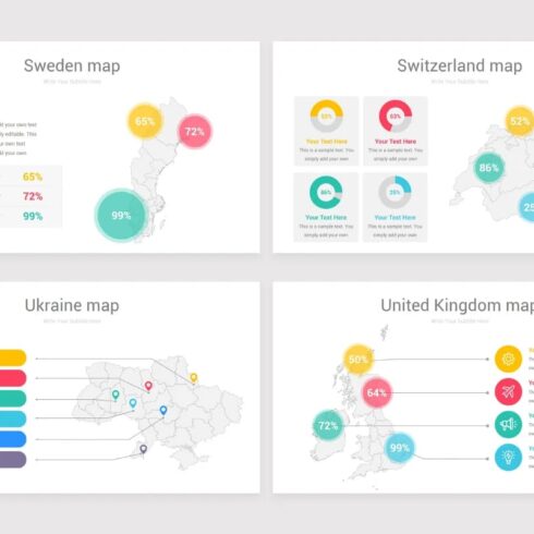 Europe Maps PowerPoint Template | Master Bundles