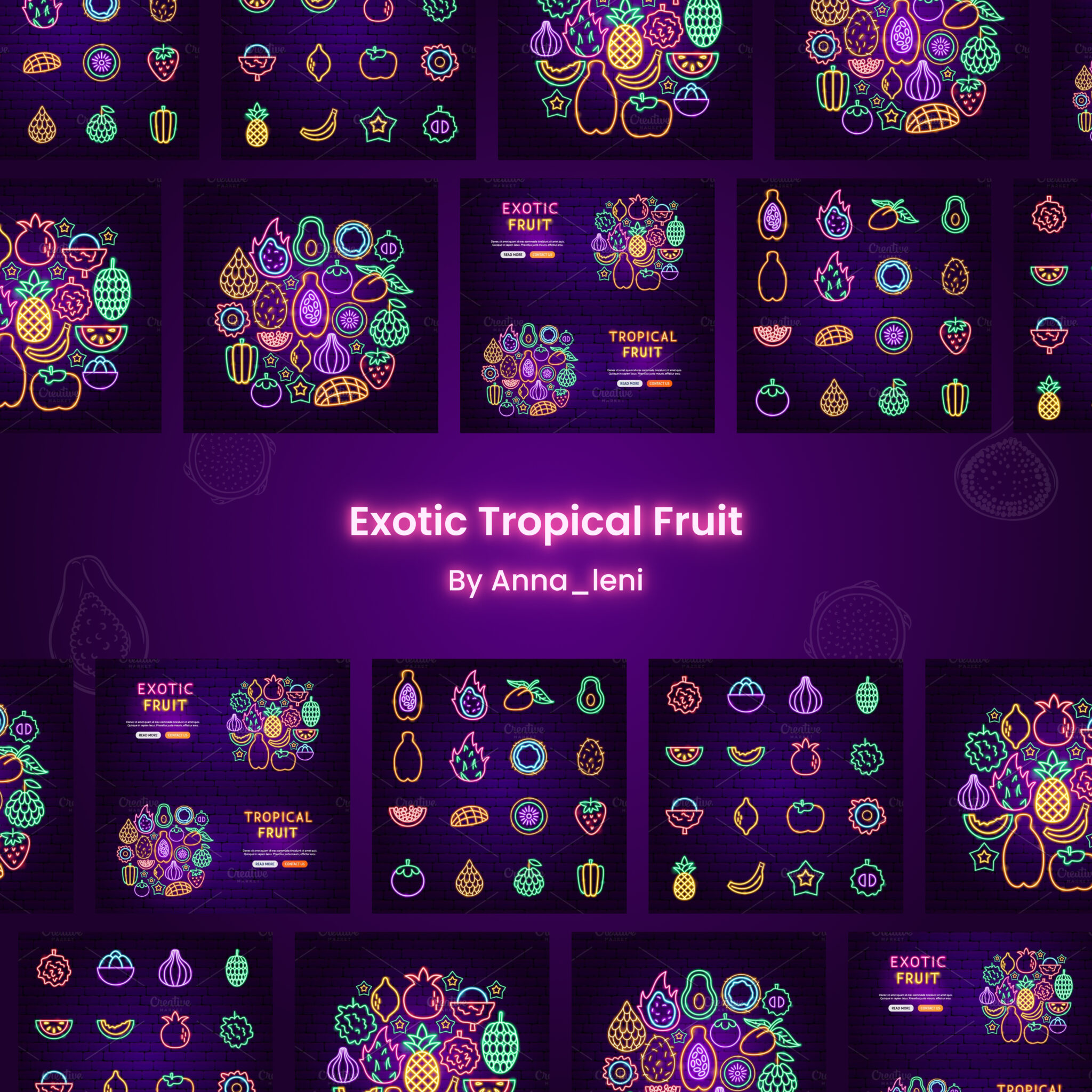Exotic Tropical Fruit – MasterBundles