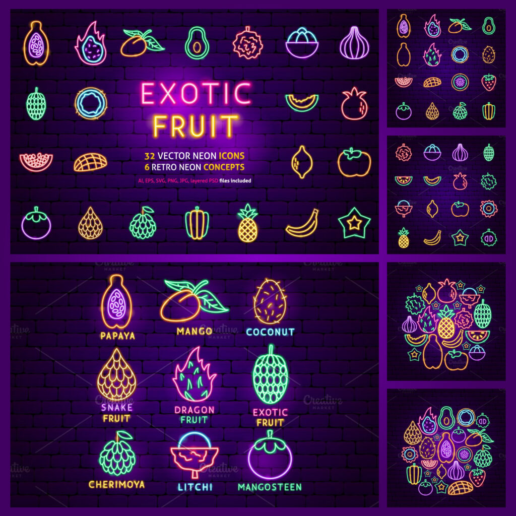 Exotic Tropical Fruit – MasterBundles