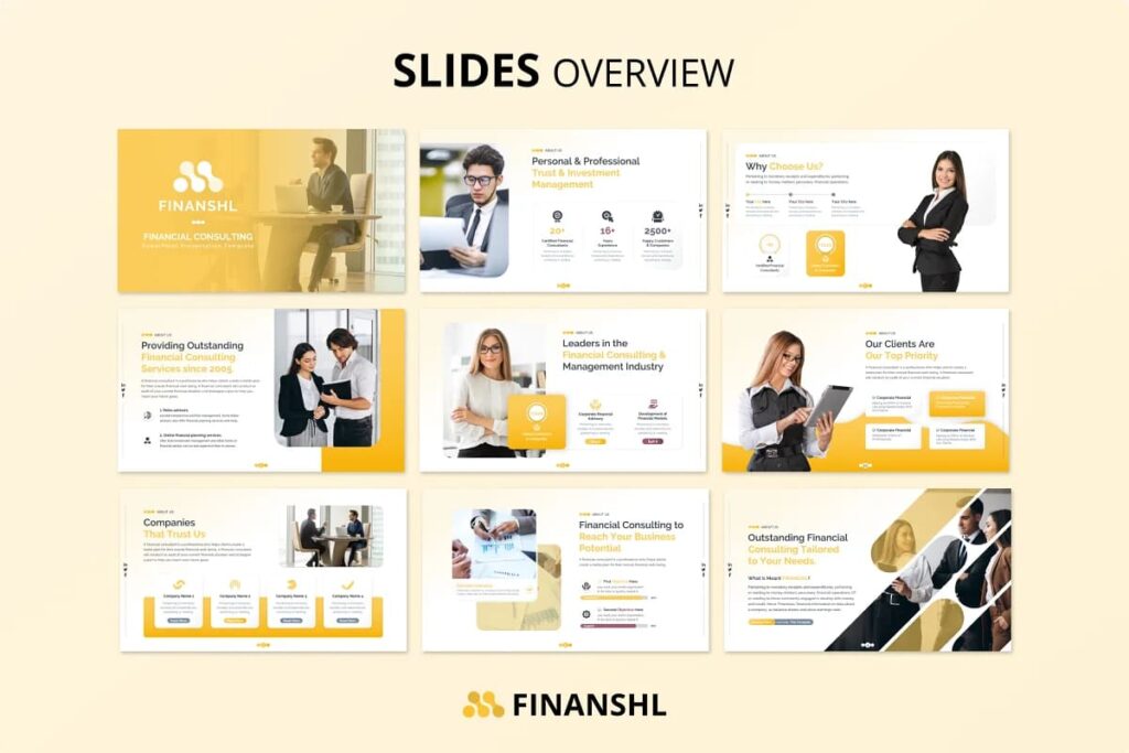 Finanshl – Financial Consulting PPTX – MasterBundles