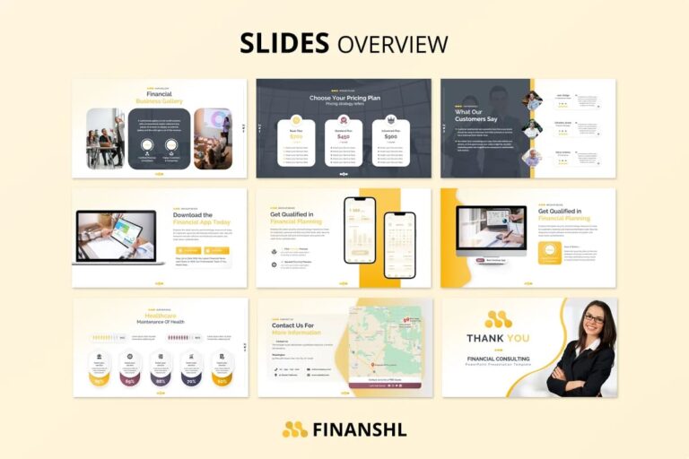 Finanshl – Financial Consulting PPTX – MasterBundles