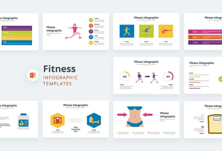 Fitness Infographics - PowerPoint 2 – MasterBundles