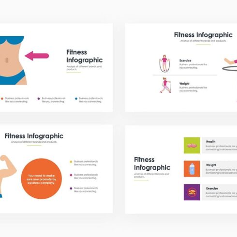 Fitness Infographics - PowerPoint 2 | Master Bundles