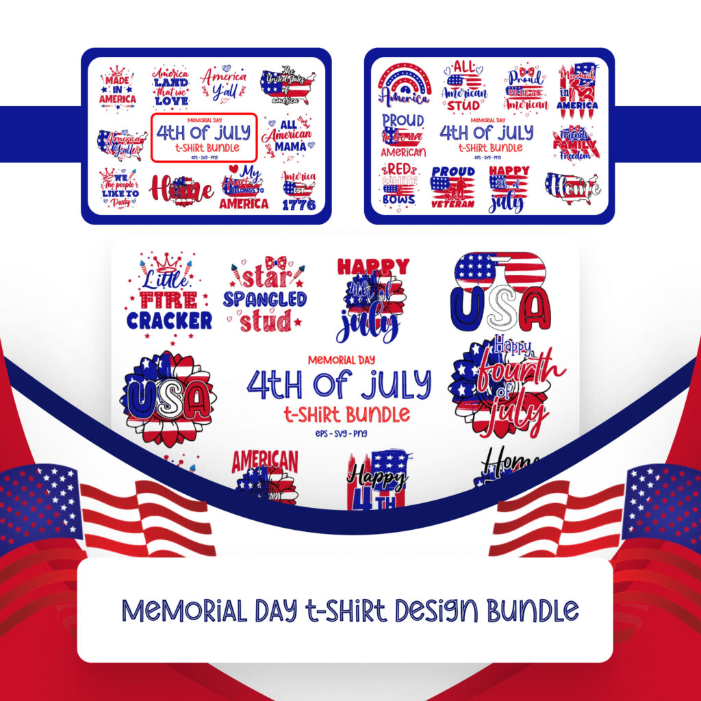 Memorial Day T-Shirt Design Bundle – MasterBundles