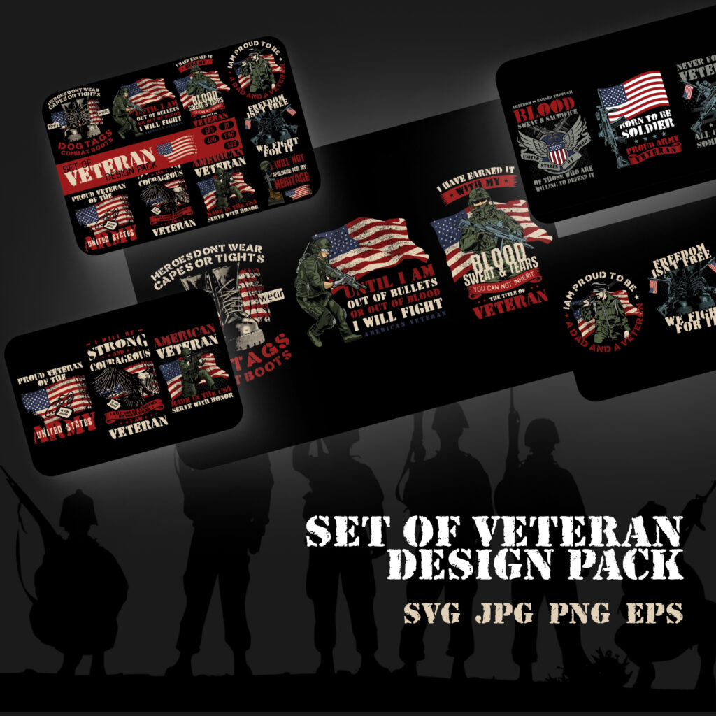 Set Of Veteran Design Pack – MasterBundles