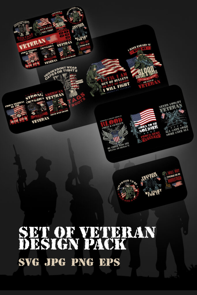 Set Of Veteran Design Pack – MasterBundles