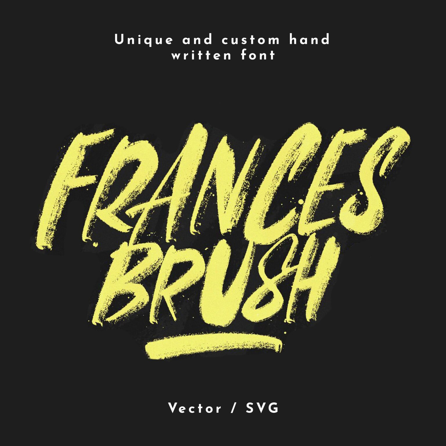 FRANCES BRUSH SVG Font – MasterBundles