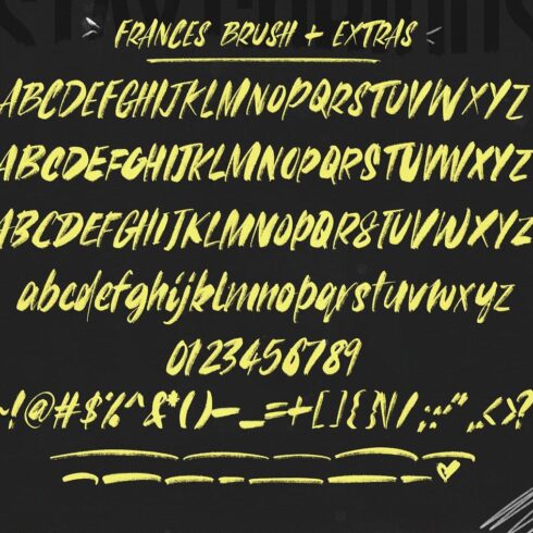FRANCES BRUSH SVG Font | Master Bundles