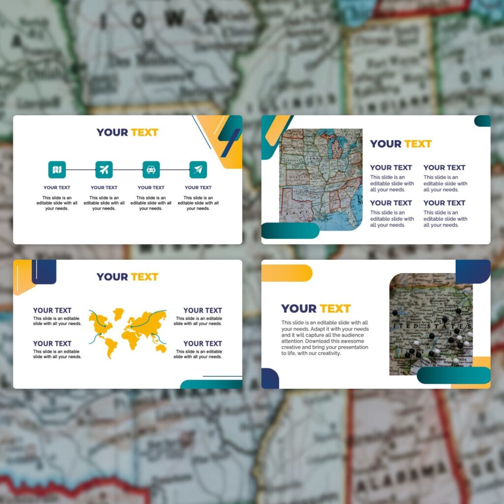 Free US Map For Powerpoint – MasterBundles