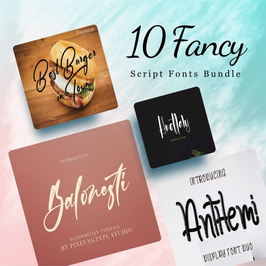 10 Fresh Script Fonts Bundle – MasterBundles