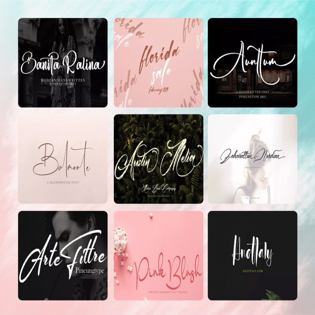 10 Fresh Script Fonts Bundle – MasterBundles