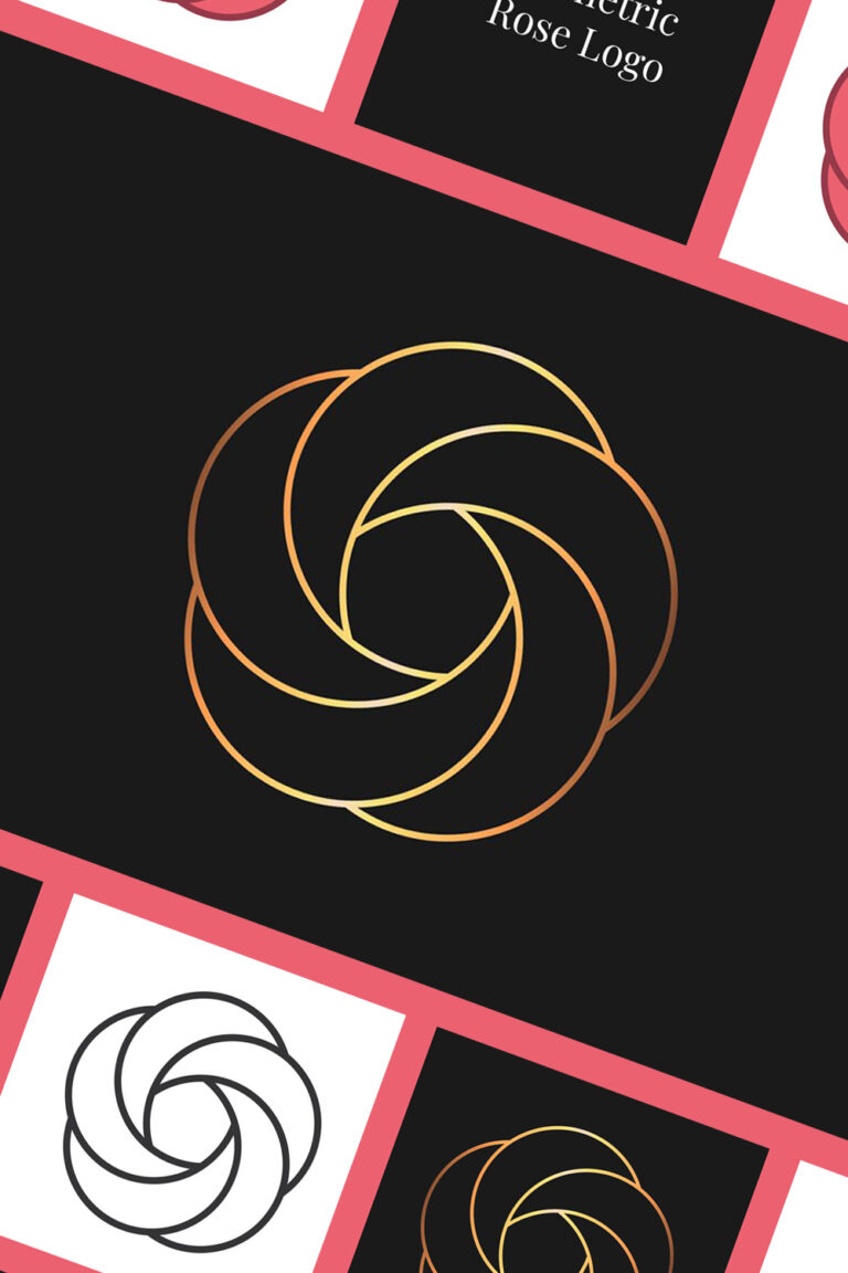 Geometric Rose Logo – MasterBundles