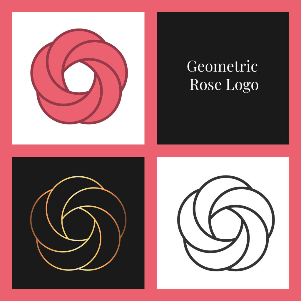 Geometric Rose Logo – MasterBundles