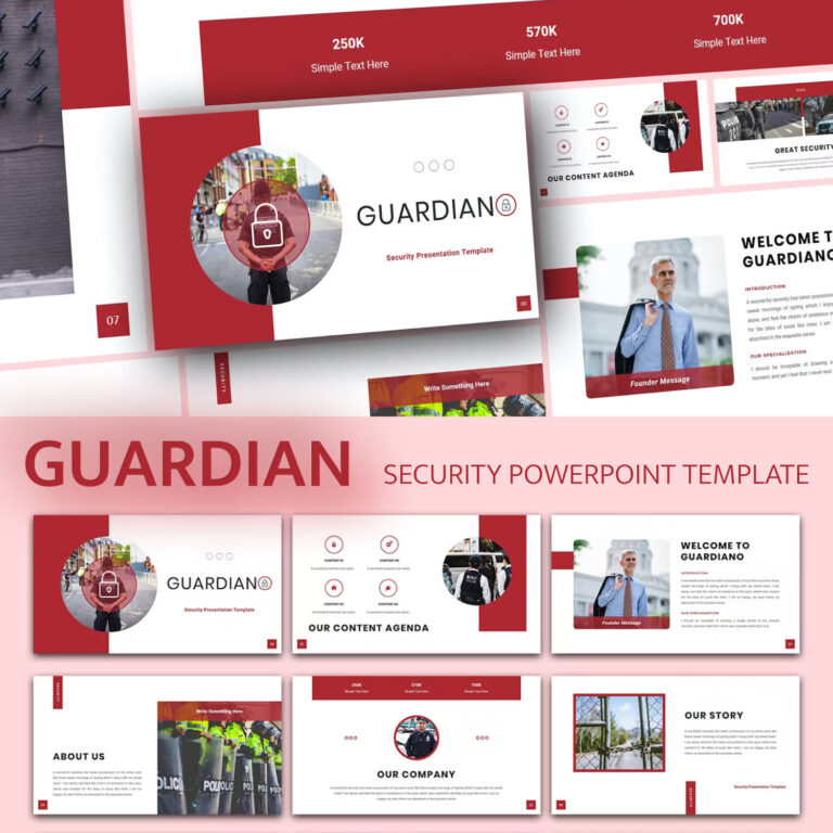 Guardian - Security PowerPoint Template – MasterBundles