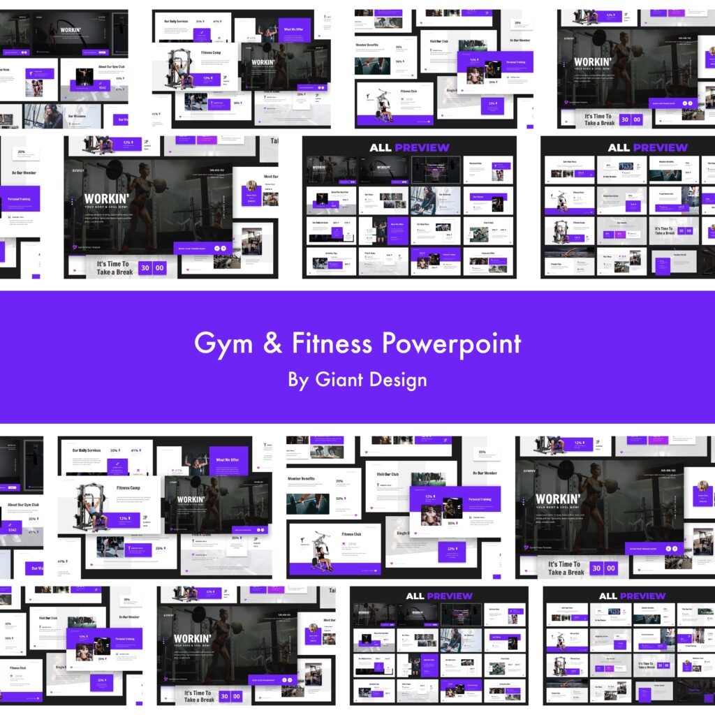 Gym Trainer Powerpoint Template – MasterBundles