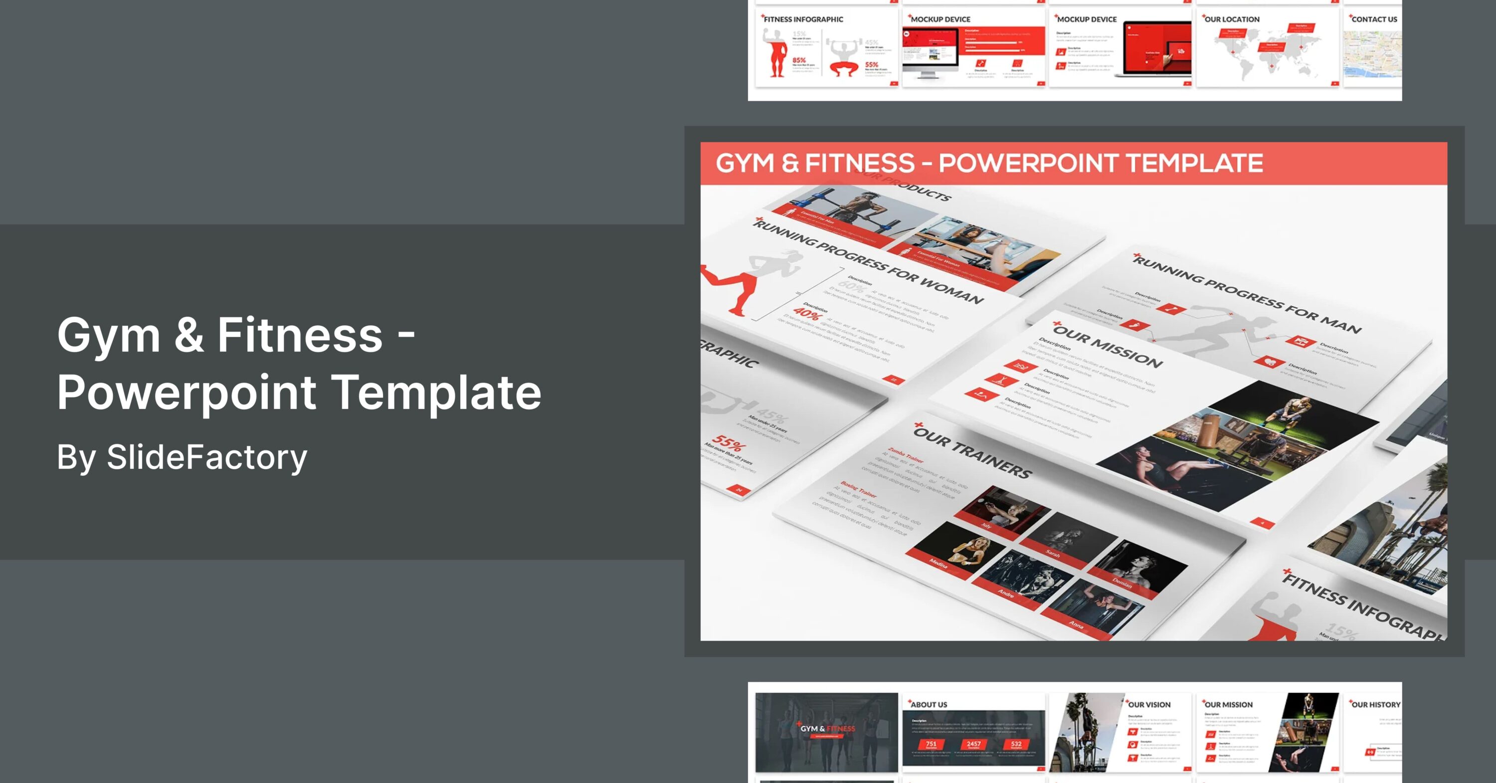 Gym & Fitness - Powerpoint Template – MasterBundles