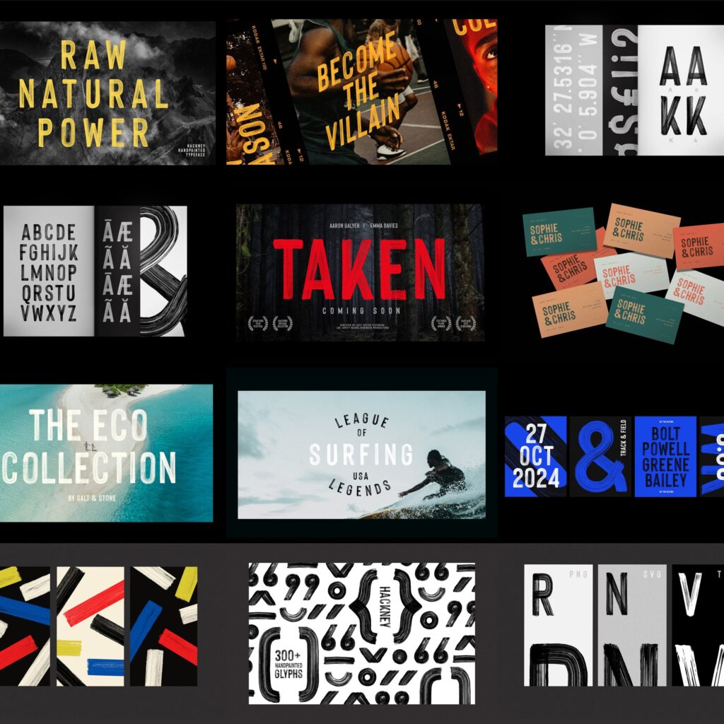 Hackney SVG - Bold Hand-painted Font – MasterBundles