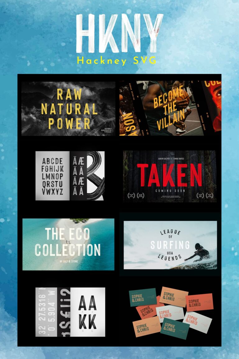 Hackney SVG - Bold Hand-painted Font – MasterBundles