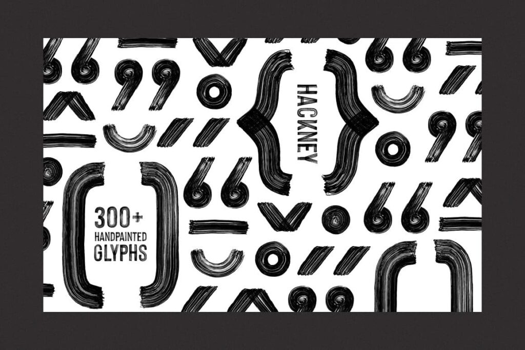 Hackney SVG - Bold Hand-painted Font – MasterBundles