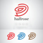 Half Rose Logo Template – MasterBundles