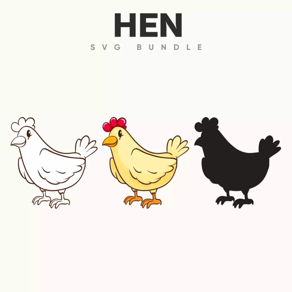 Rooster & Chicken SVG Bundle – MasterBundles