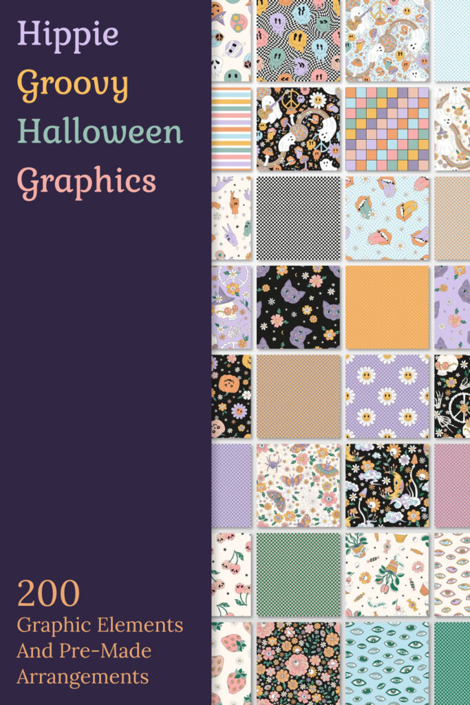 Hippie Groovy Halloween Graphics – MasterBundles