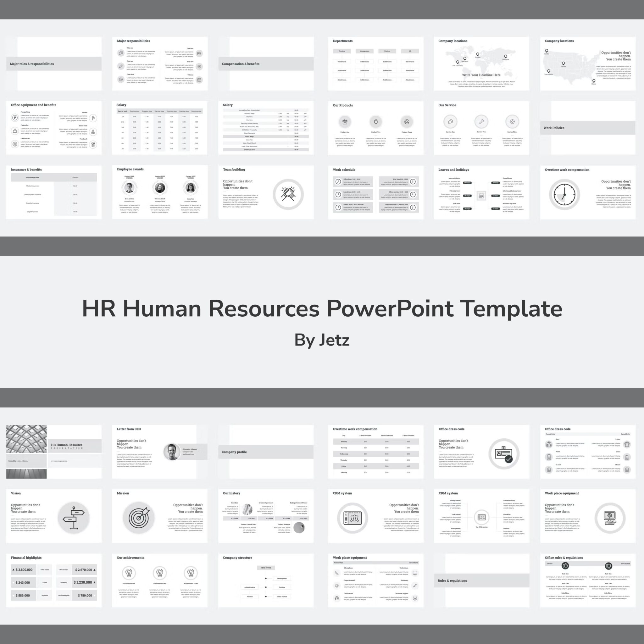 HR Human Resources PowerPoint Template PPTX – MasterBundles