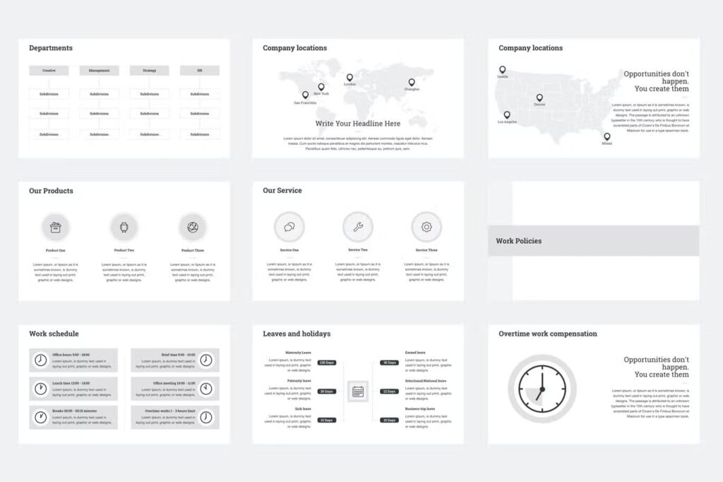 HR Human Resources PowerPoint Template PPTX – MasterBundles