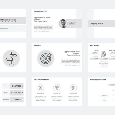 HR Human Resources PowerPoint Template PPTX | Master Bundles