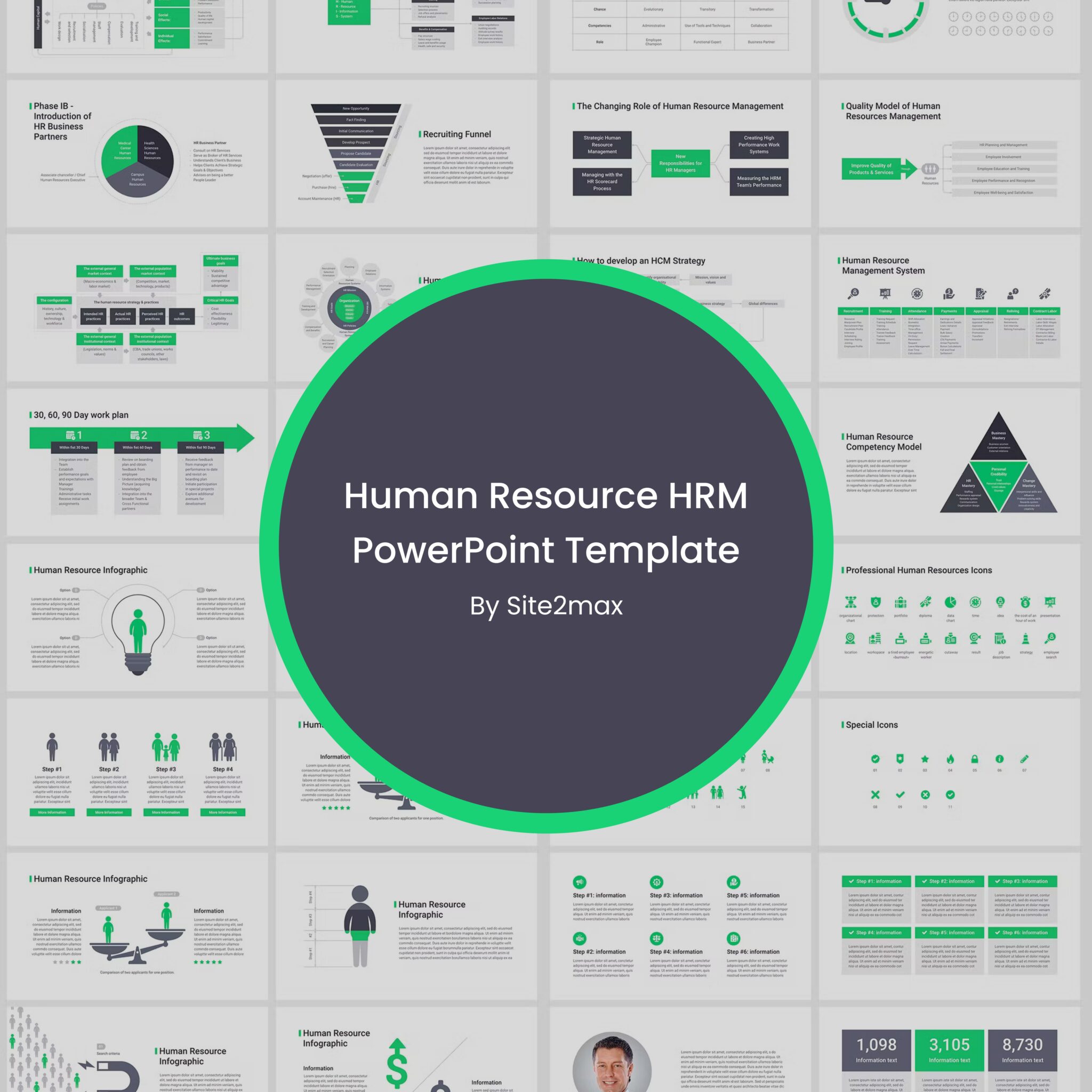 Human Resource HRM PowerPoint Template – MasterBundles