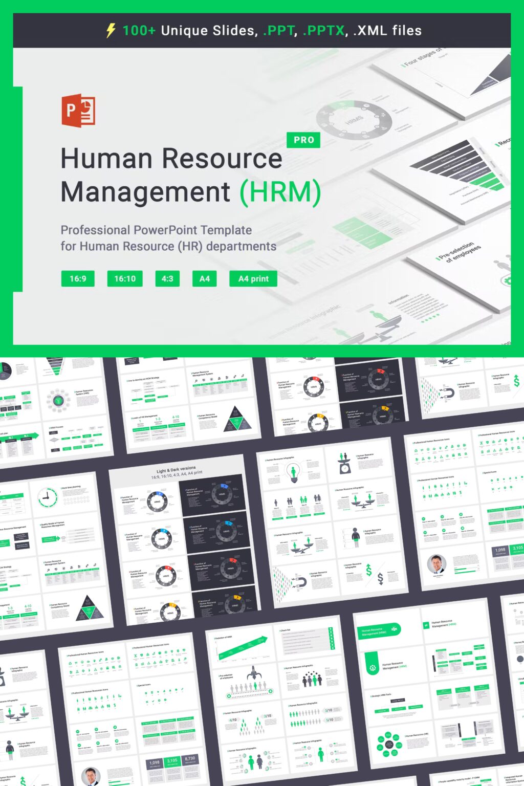 Human Resource HRM PowerPoint Template – MasterBundles