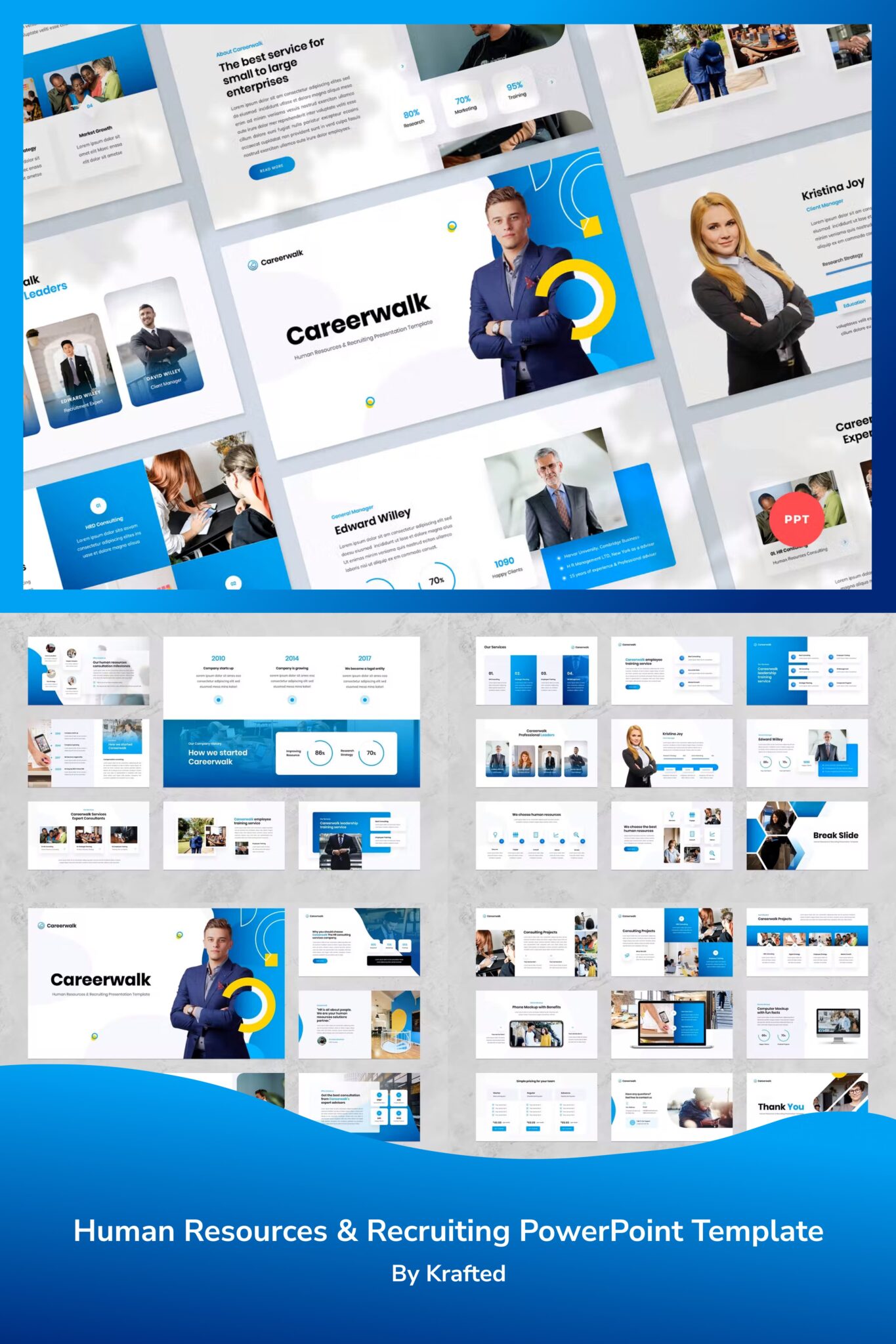 Human Resources And Recruiting PowerPoint Template – MasterBundles