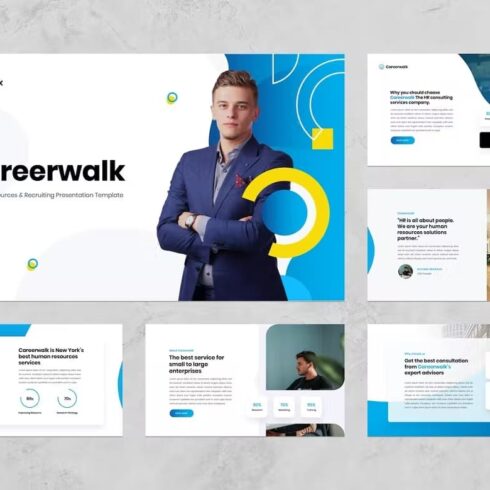 Human Resources And Recruiting PowerPoint Template | Master Bundles