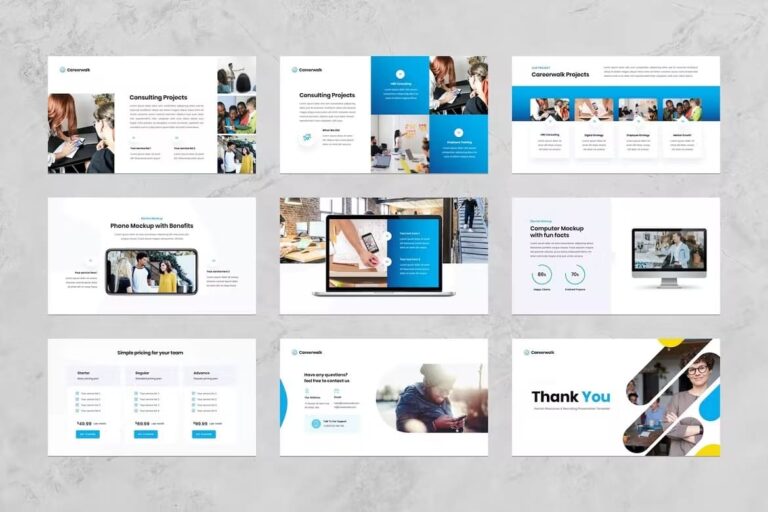 Human Resources And Recruiting PowerPoint Template – MasterBundles
