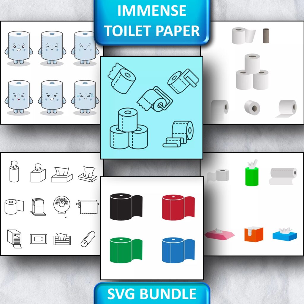 Immense Toilet Paper SVG Bundle – MasterBundles