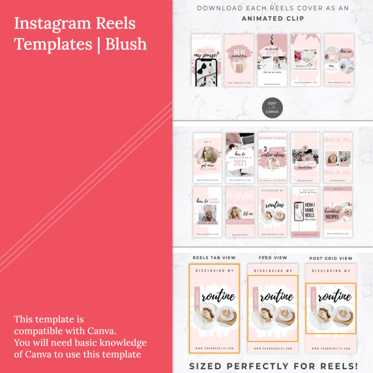 Instagram Reels Templates | Blush – MasterBundles