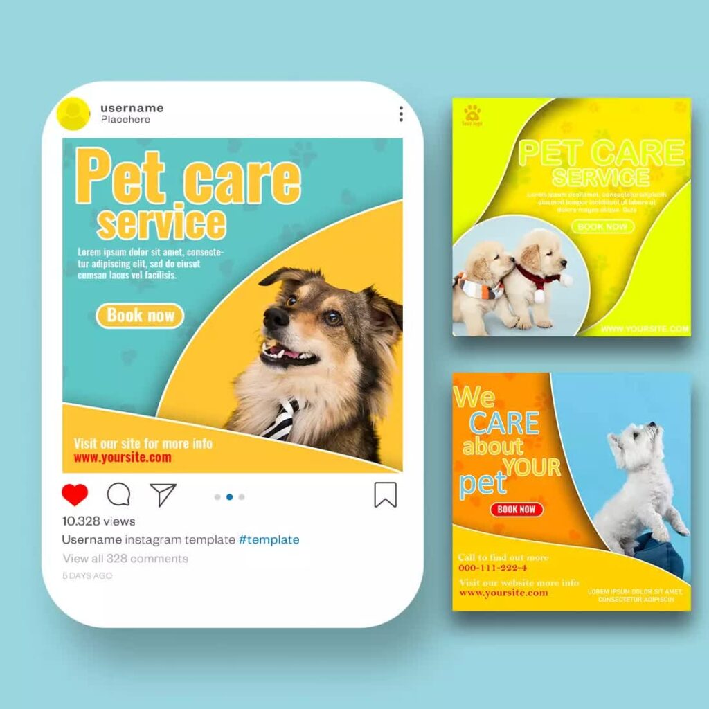 Dog Instagram Templates Bundle: Post And Stories Designs – MasterBundles