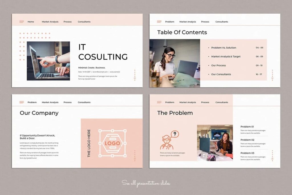 IT Consulting Presentation Template – MasterBundles