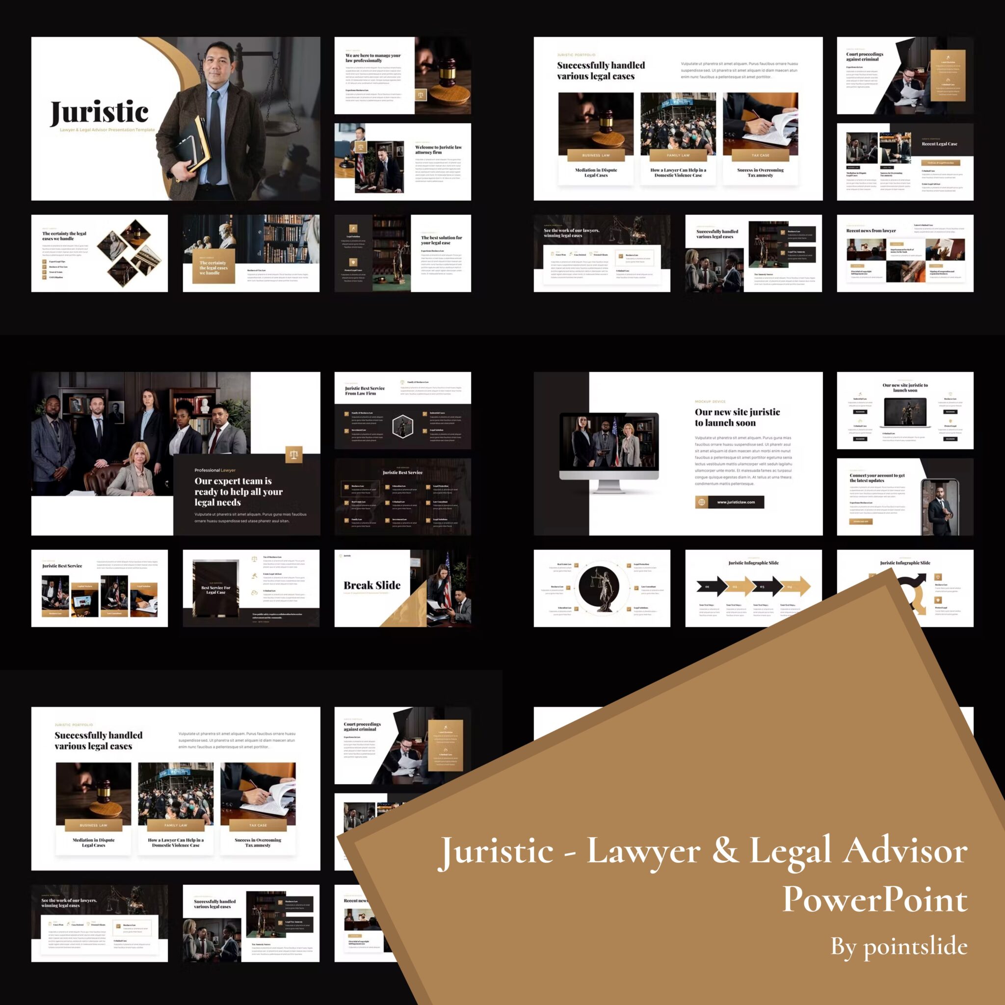 Juristic - Lawyer & Legal Advisor PowerPoint – MasterBundles