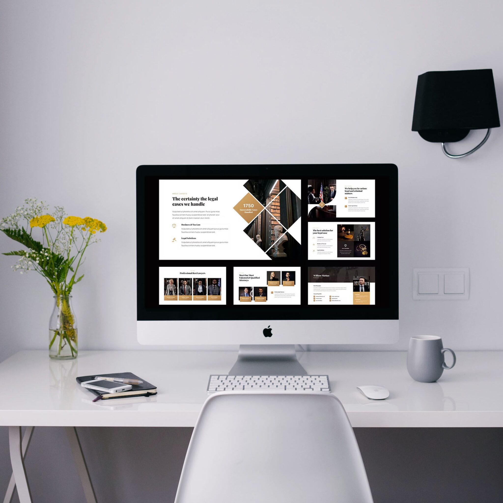 Juristic - Lawyer & Legal Advisor PowerPoint – MasterBundles