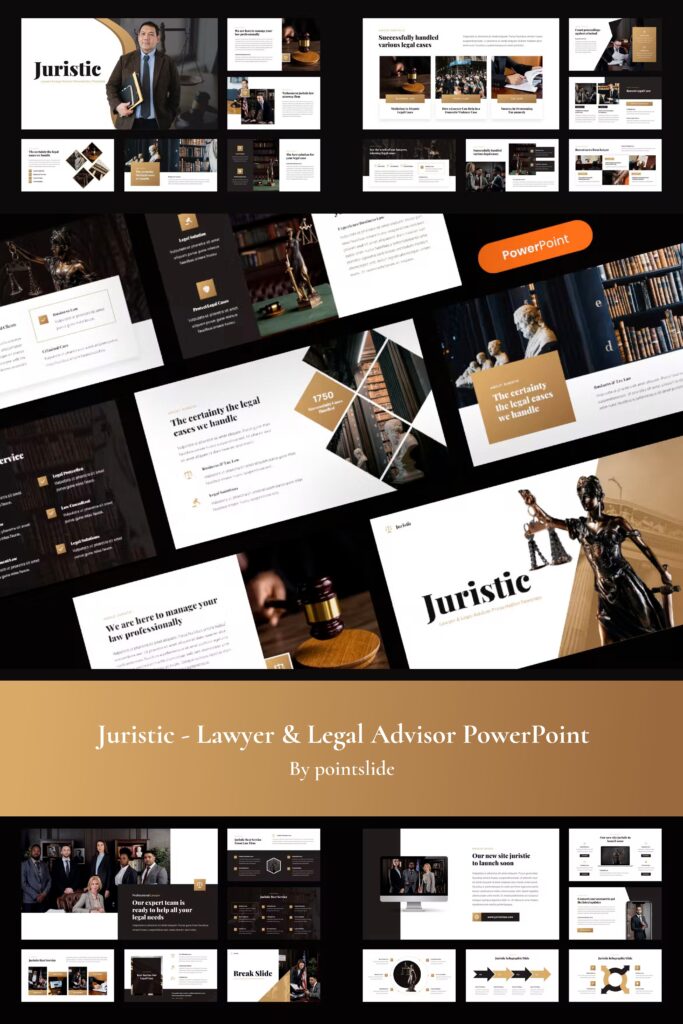 Juristic - Lawyer & Legal Advisor PowerPoint – MasterBundles